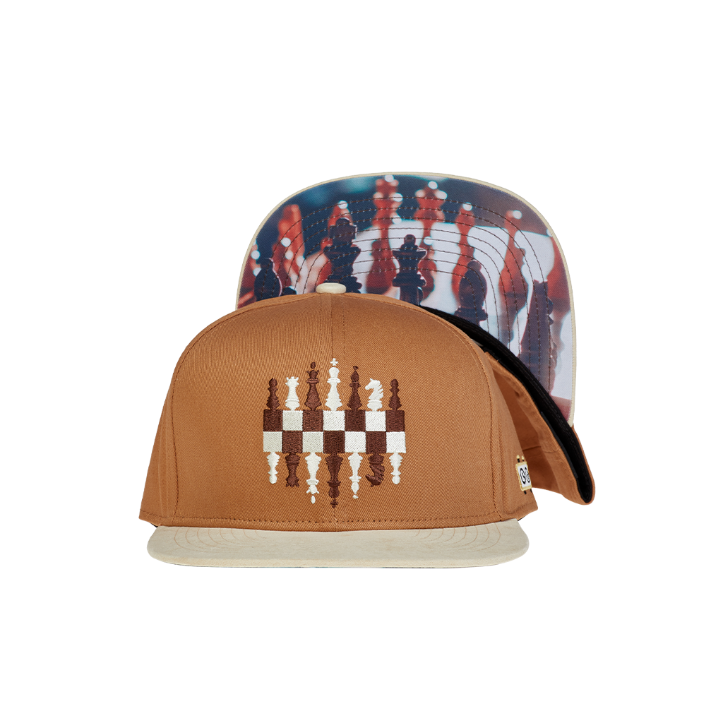 Snapback Cap Chess, Unisex, Braun – Cadency